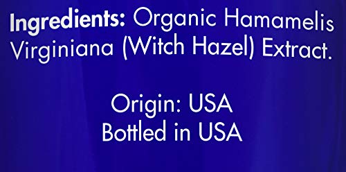 Organic, Witch Hazel – 100% Pure, Witch Hazel, for Face, Acne, Butt, Skin, Scalp, Hair, Body by Zongle Therapeutics, 4 OZ