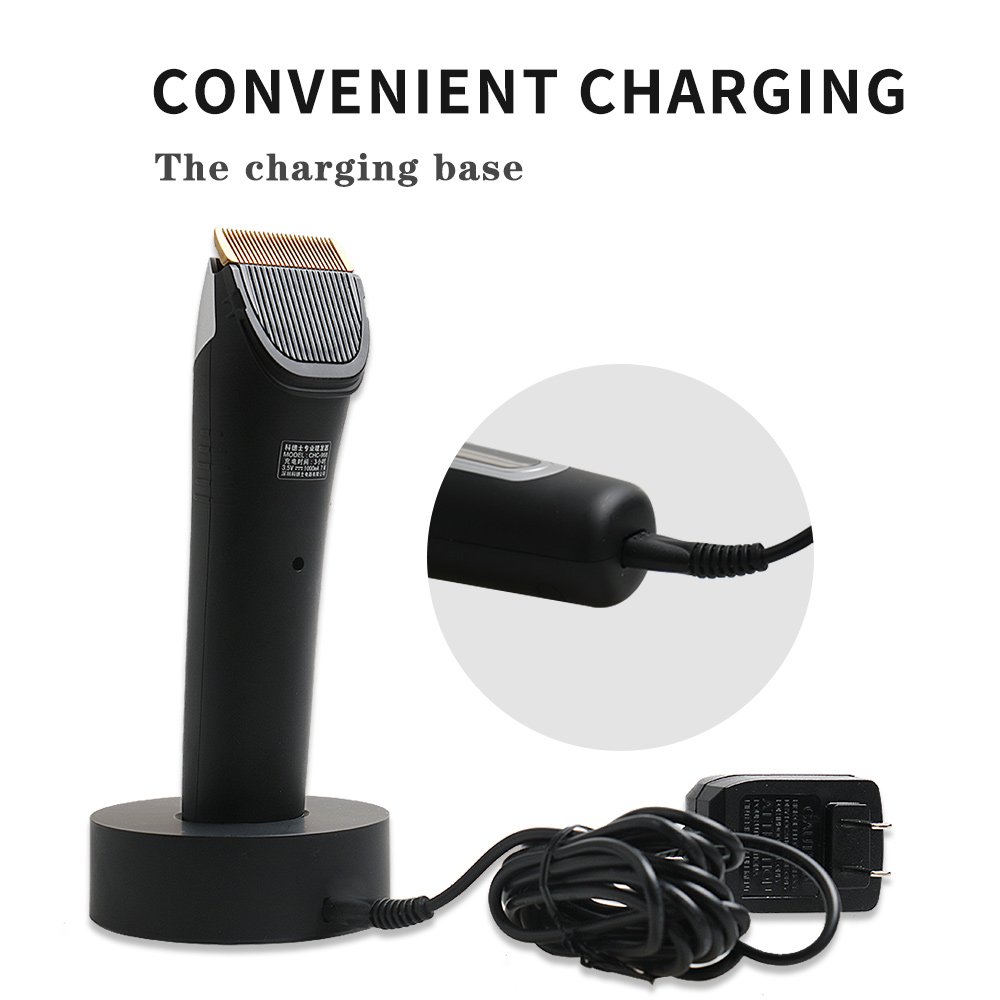 Man’s Intelligence Cordless Hair Clippers Hair Cutting Machine with LCD Display(Black)