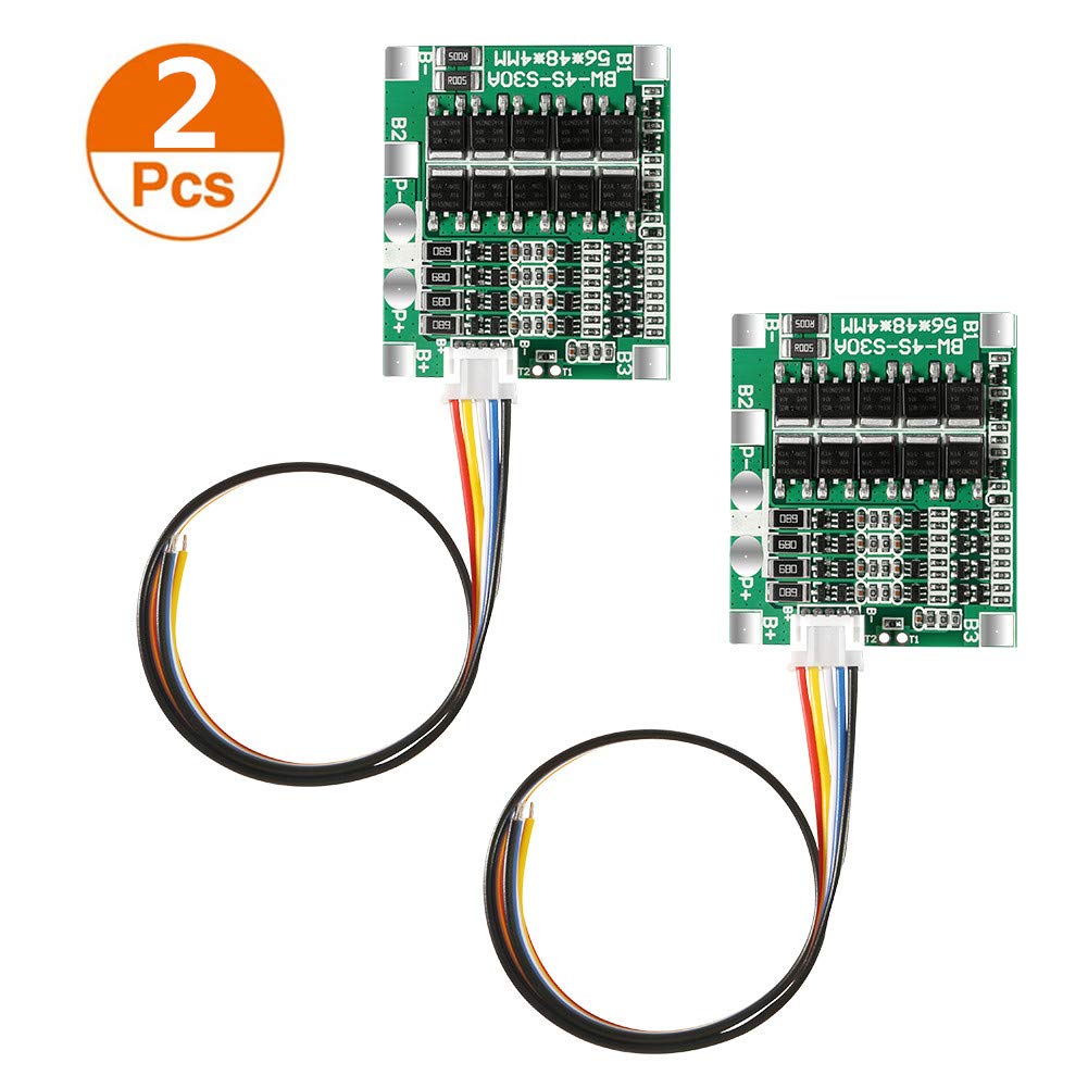 Organizer 2pcs 4S 30A 14.8V Li-ion Lithium 18650 Battery BMS Packs PCB Protection Board Balance Integrated Circuits