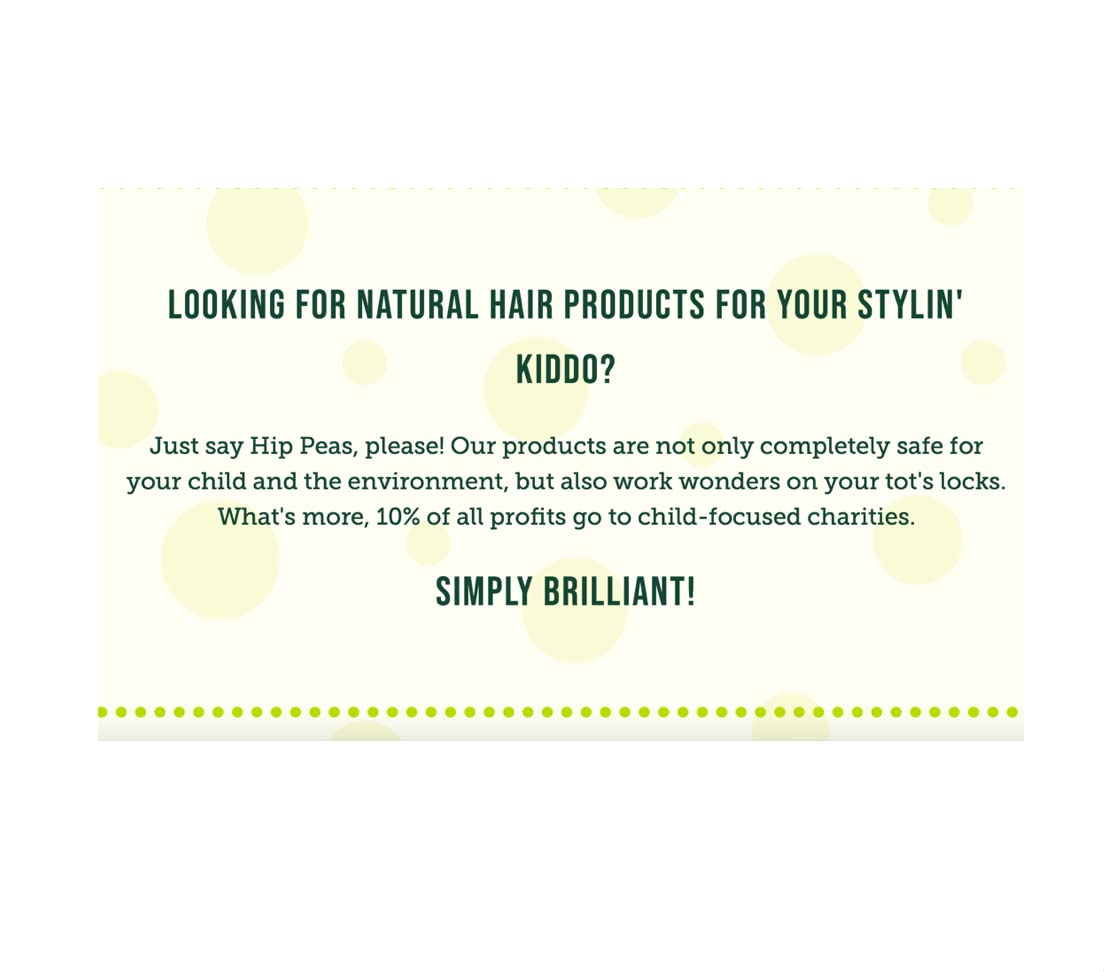 Hip Peas Natural Hair Shampoo, Sulfate Free, All Hair Types (32 fl oz / 946 ml)