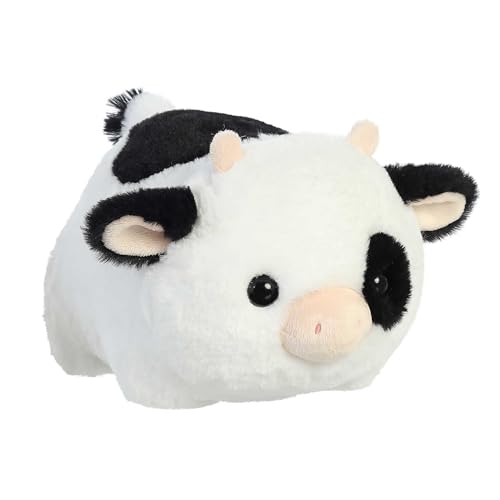 Aurora® Adorable Spudsters™ Tutie Cow Stuffed Animal - Comforting Cuddles - Playful Companions - White 10 Inches