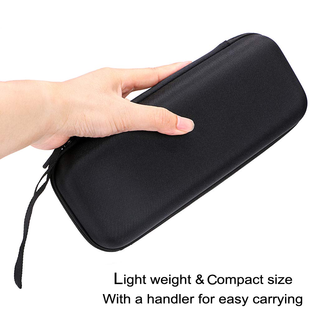 Hipiwe EVA Essential Oils Carrying Case Organizer for 20 Bottles 5ml 10ml Standard and Rollers Bottles Portable Hard Shell Essential Oils Travel Bag Holder for Essential Oils Bottle Storage (Black)