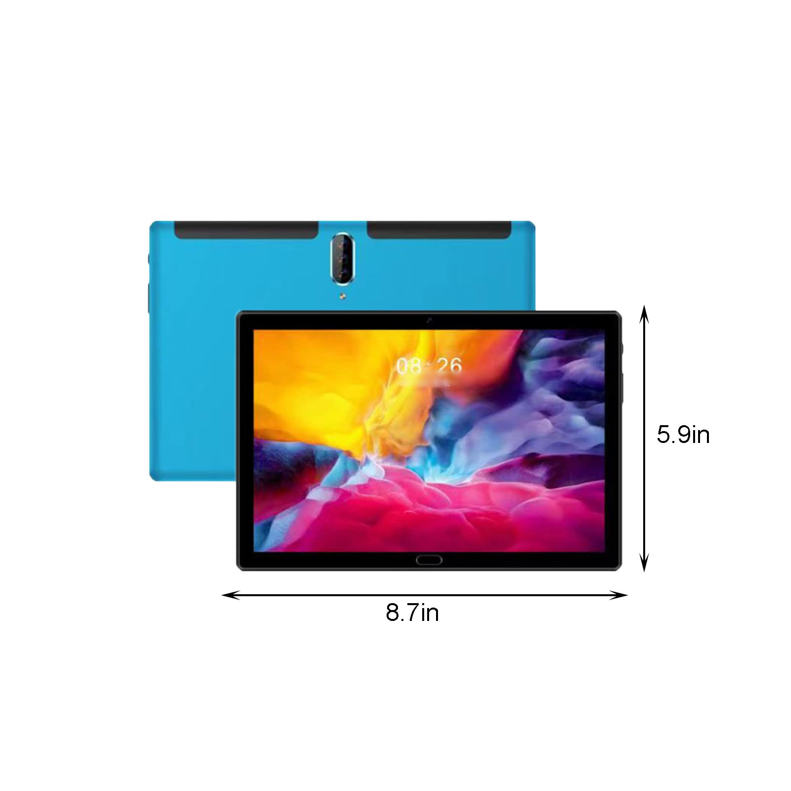Android 5.1 Tablet, 10.1 inch HD Display 8-core 1+16GB ROM TF Expansion WiFi Blue-Tooth Tablet Best for Adults Working Childrens Boys Girls School Learning Birthday Gift, 25*19.8*5cm