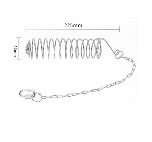 ACSUZ Bird Feeder Pole Parrots Foraging Toys for Birdcage Spiral Metal Bird Food Holder with Hook Stainless Steel