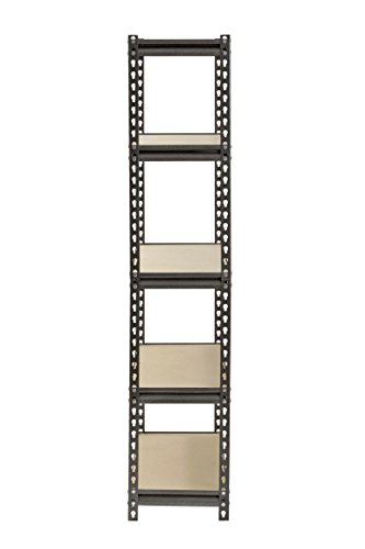 Muscle Rack UR301260PB5P-SV Silver Vein Steel Storage Rack, 5 Adjustable Shelves, 4000 lb. Capacity, 60" Height x 30" Width x 12" Depth