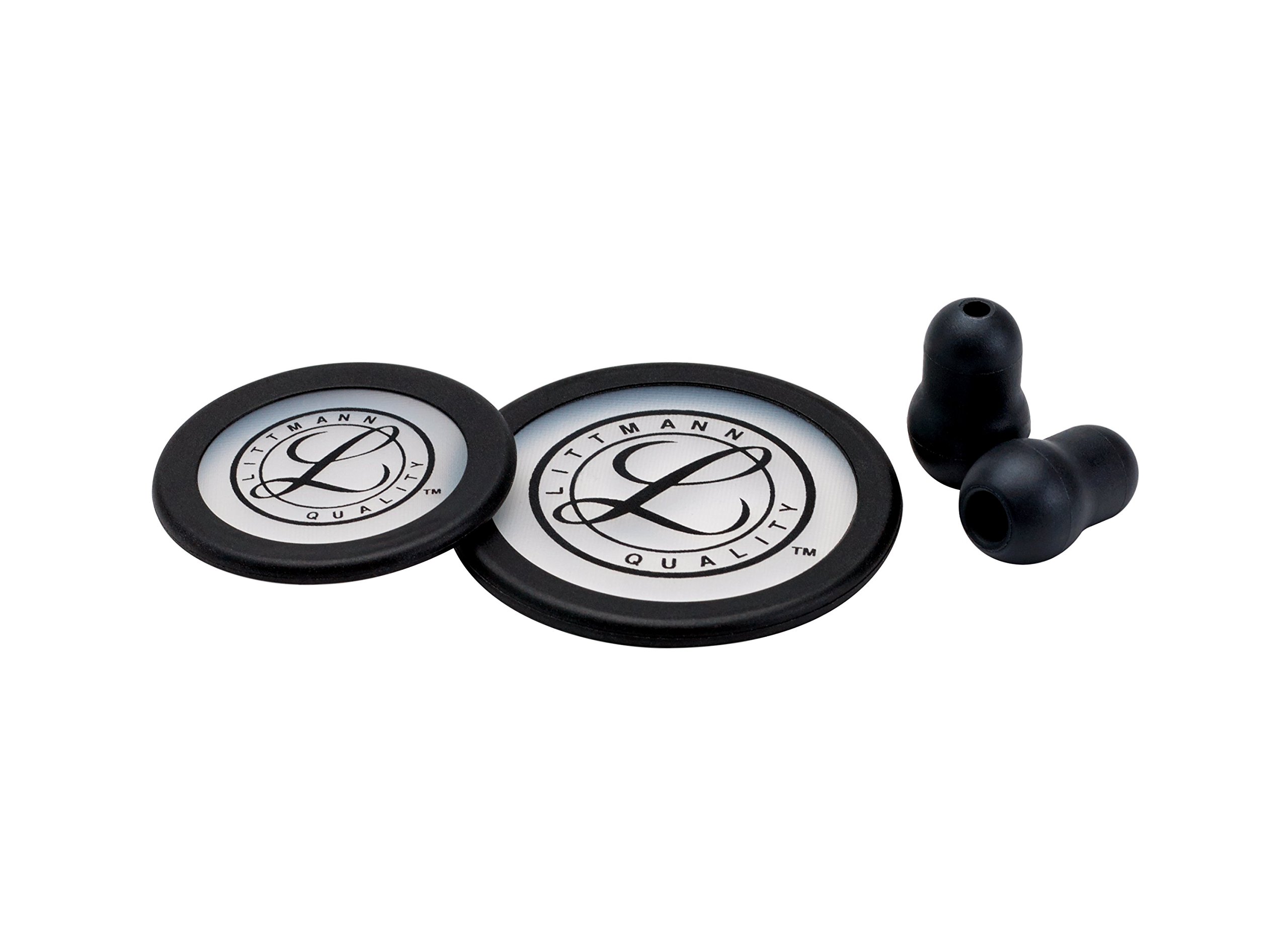 3M⢠LittmannÂŽ Stethoscope Spare Parts Kit Classic IIIâ˘, Cardiology IV⢠and CORE, 40016, Black