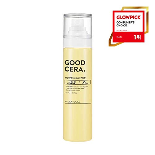 HOLIKA HOLIKA Good Cera Super Ceramide Mist | Face Mist Hydrating Spray w/Fermented Ceramides | Korean Skincare Low pH Face Moisturizer Mist Spray | Facial Spray Hydrating Mist (4.05 fl oz)