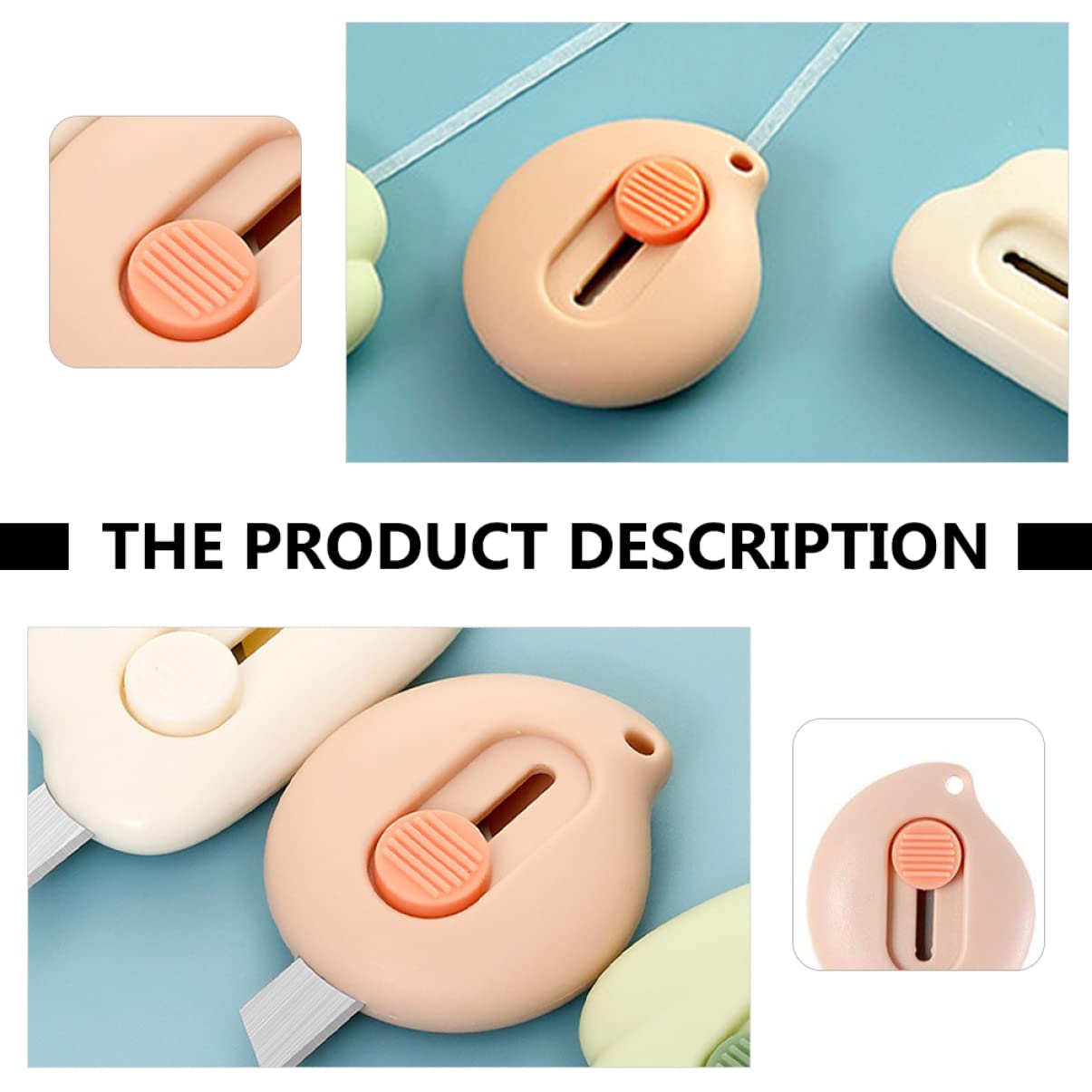 Angoily 3pcs Multi-functional Students Pocket Multi Supplies Knives Cutting for Practical Retractable Use School Cutter Class Animal Craft Cartons Diy Slides Utility Razor Crafts Cm