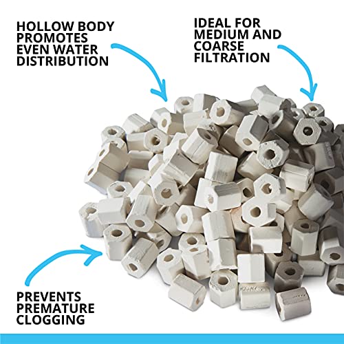 Fluval Pre-Filter Media, Mechanical Filter Media for Aquariums, Ceramic Rings, 26.45 oz., A1470