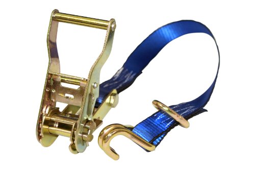 Everest Premium Ratchet Tie Down – 1 PK – 1 IN – 16 FT – 1000 LBS Working Load – 3000 LBS Break Strength – Cambuckle Alternative – Cargo Straps Perfect for Moving Appliances, Lawn Equipment and Motorcycles