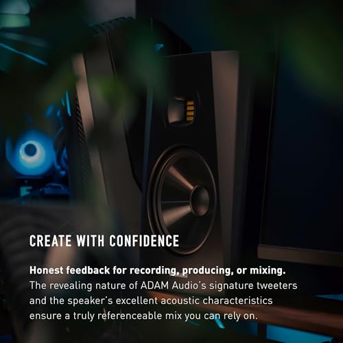 ADAM Audio T8V Studio Monitor for recording, mixing and mastering, Studio Quality Sound (Single)