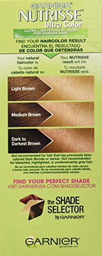 Garnier Hair Color Nutrisse Ultra Color Nourishing Creme, LB1 Ultra Light Cool Blonde (Calla Lily) Permanent Hair Dye, 1 Count (Packaging May Vary)