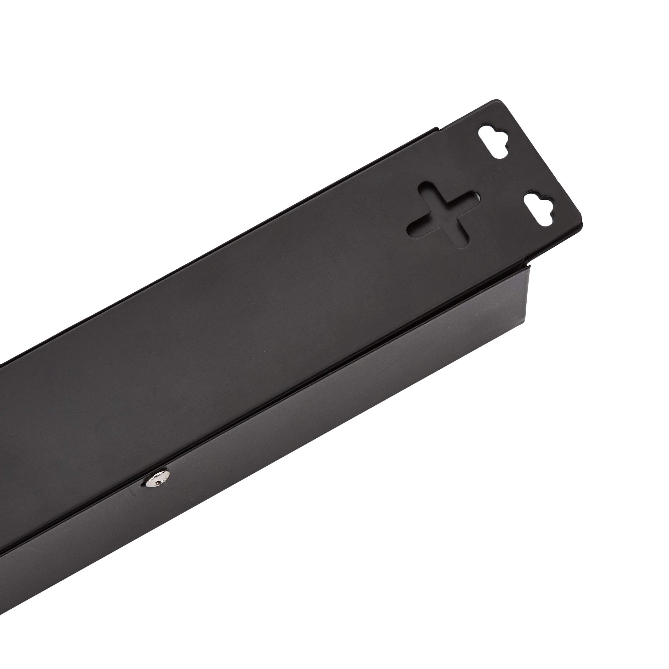 Amazon Basics Heavy Duty Metal Surge Protector Power Strip with Mounting Brackets - 12-Outlet, 600-Joule (15A On/Off Circuit Breaker)