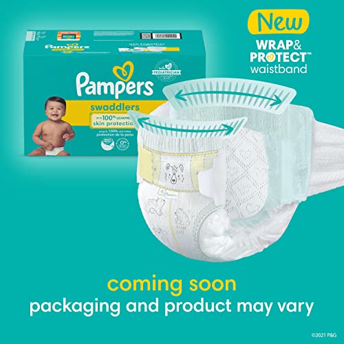 Pampers Swaddlers Disposable Baby Diapers Size 5, 2 Month Supply (2 x 132 Count) with Sensitive Water Based Baby Wipes, 12X Pop-Top Packs (864 Count)