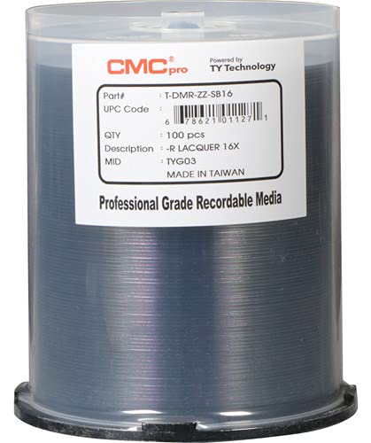 Taiyo Yuden 200 CMC Pro 16X DVD-R 4.7GB Silver Thermal Lacquer