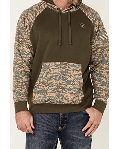 Ariat Male Patriot Hoodie Sage Camo X-Large