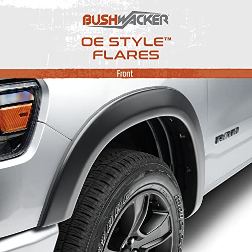 Bushwacker OE Style Factory Front Fender Flares | 2-Piece Set, Black, Smooth Finish | 20057-02 | Fits 2008-2010 Ford F-250/F-350 Super Duty