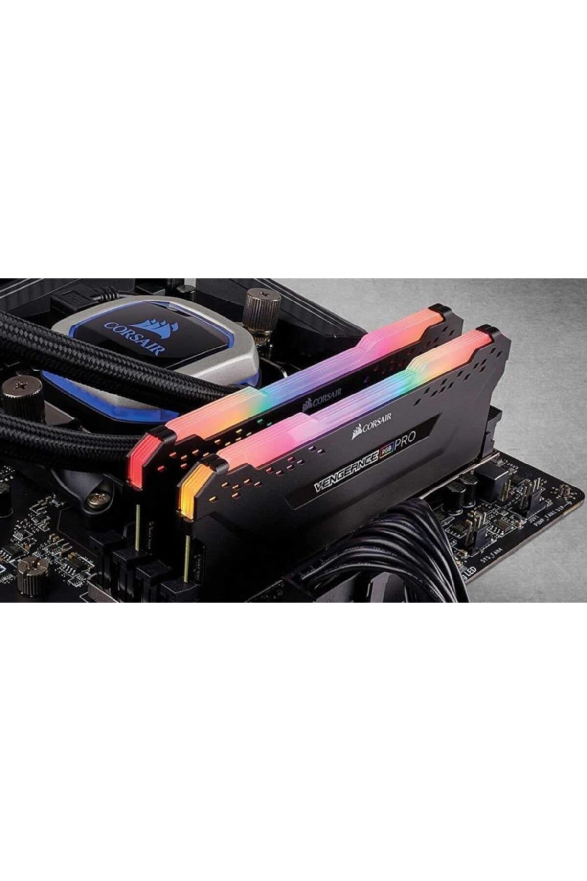 Corsair Vengeance RGB Pro 16GB (2x8GB) DDR4 4000 (PC4-32000) C18 AMD Optimized Memory – Black