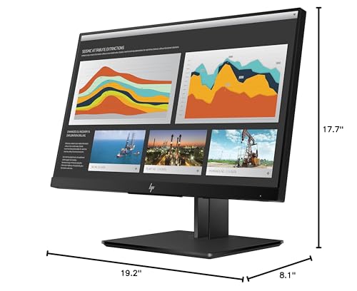 HP 21.5-Inch Screen LED-lit Monitor Space Silver/Black Pearl Chin/Die-Cast Aluminum Base with Black Pearl Paint (1JS05A8#ABA)