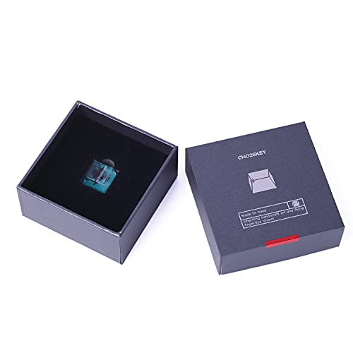 cho26key Gaming Keycaps for Cherry MX Switches(OEM R4) Hand Made Resin Key caps… (Ink Ice Maple Leaf(R4))