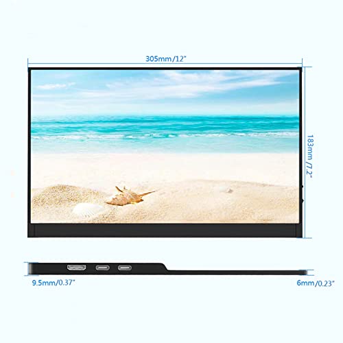 Airr 4K Portable Monitor 13.3", IPS Display, Dual Speaker Eye Protection Screen for laptops, Gaming Consoles, Mobile Phones