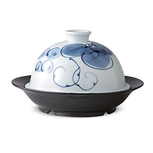Hasami Ware CtoC JAPAN Microwave Easy Steamed Cooking, Steamed Cook, Grape, W 7.7 x D 7.1 x H 4.7 inches (19.5 x 18 x 12 cm), 11.8 fl oz (350 cc)