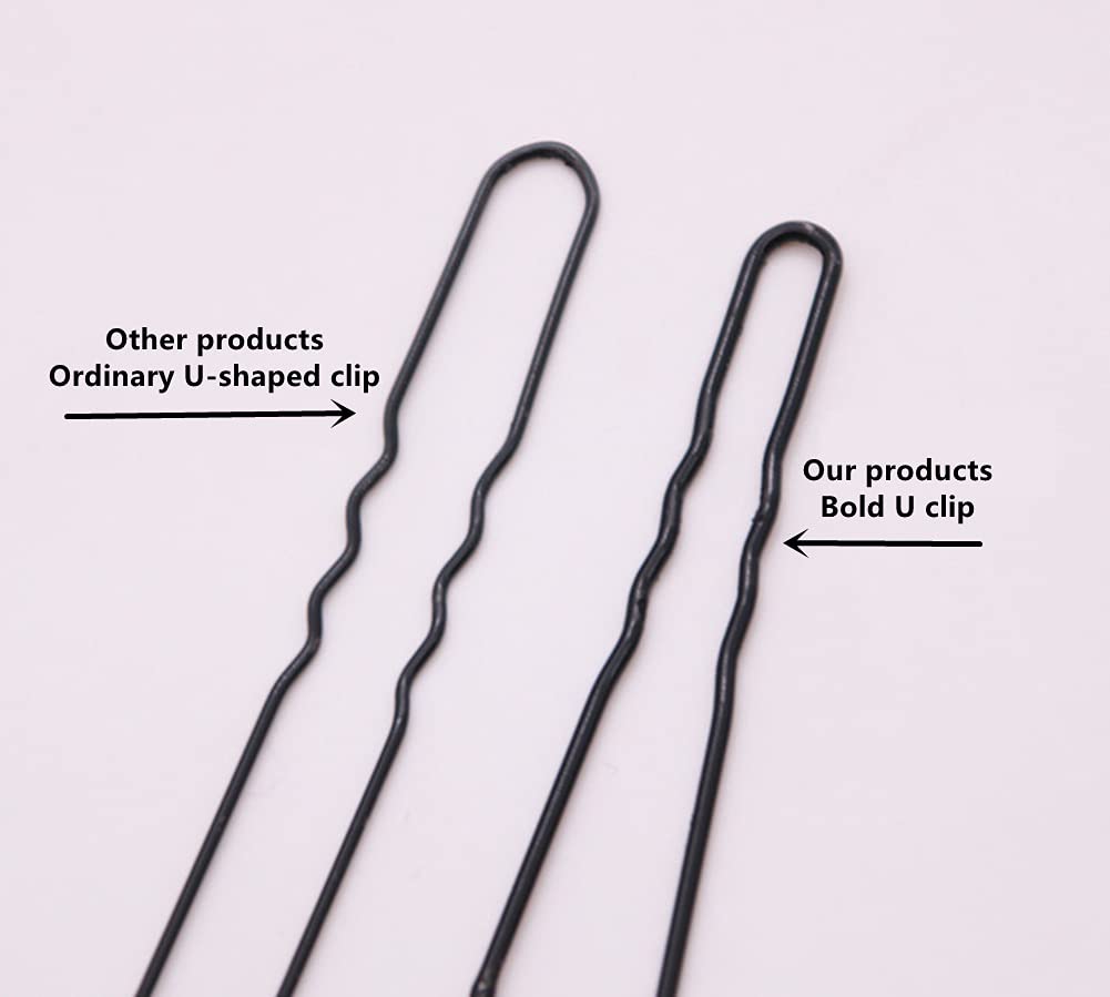 U Shaped Bun Wedding Bridal Black Hair Pins (Black-120Pcs)