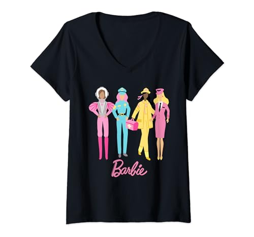 Barbie 60th Anniversary Fashion V-Neck T-Shirt