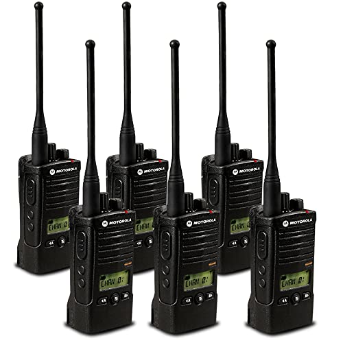 6 x Motorola RDU4160D RDX Business Series Two-Way UHF Radio with Display (Black) (RDU4160D)