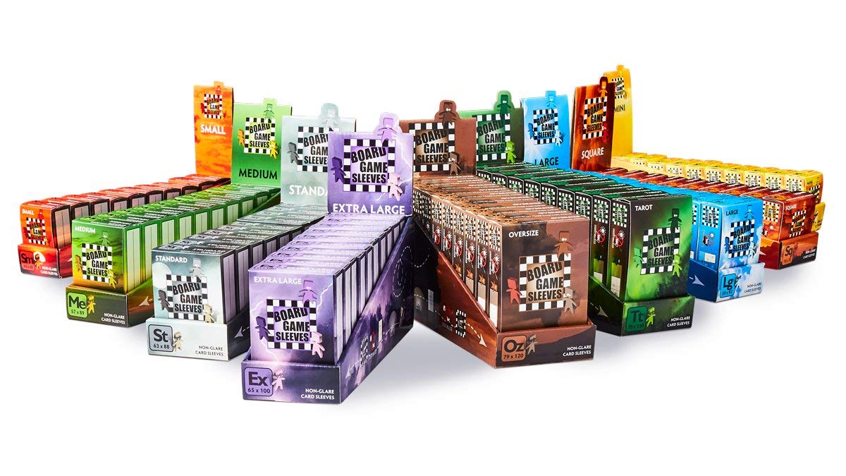 5 Packs Arcane Tinmen Non-Glare Board Game Sleeves 50 ct Standard Size Card Sleeves Value Bundle!