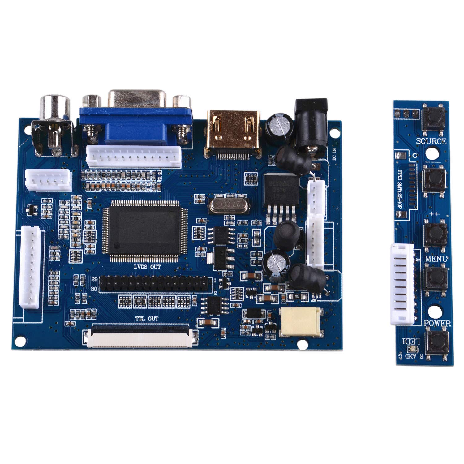 GeeekPi 7 inch 1024 x 600 HDMI Screen LCD Display with Driver Board Monitor for Raspberry Pi