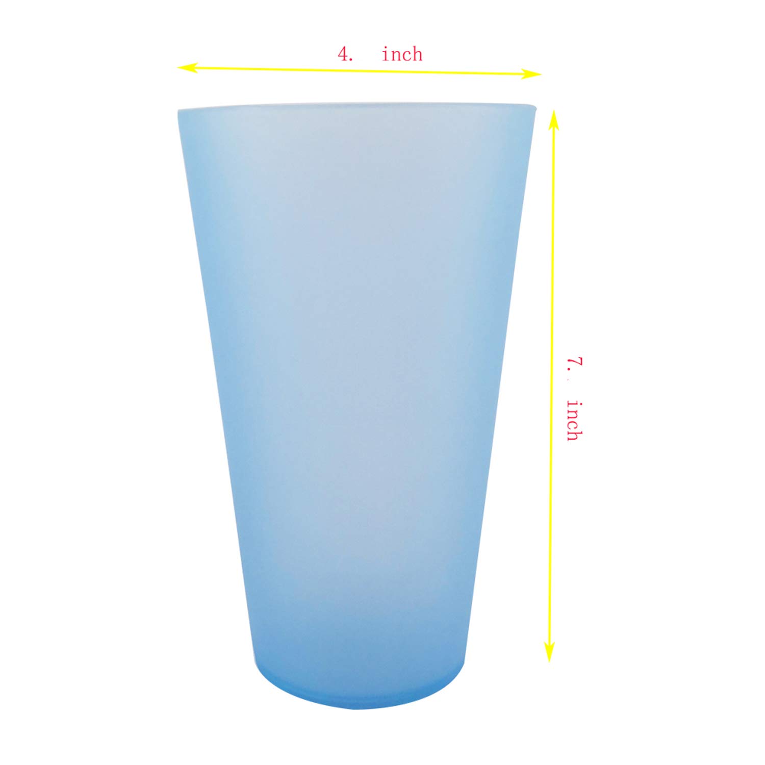 YUYUHUA Reusable Plastic Cups 32 oz - Large Plastic Cups Dishwasher Safe - BPA Free Plastic Tumblers Drinking Glasses set of 12 - Unbreakable Big Cup for Kitchen Party Camping Outdoor