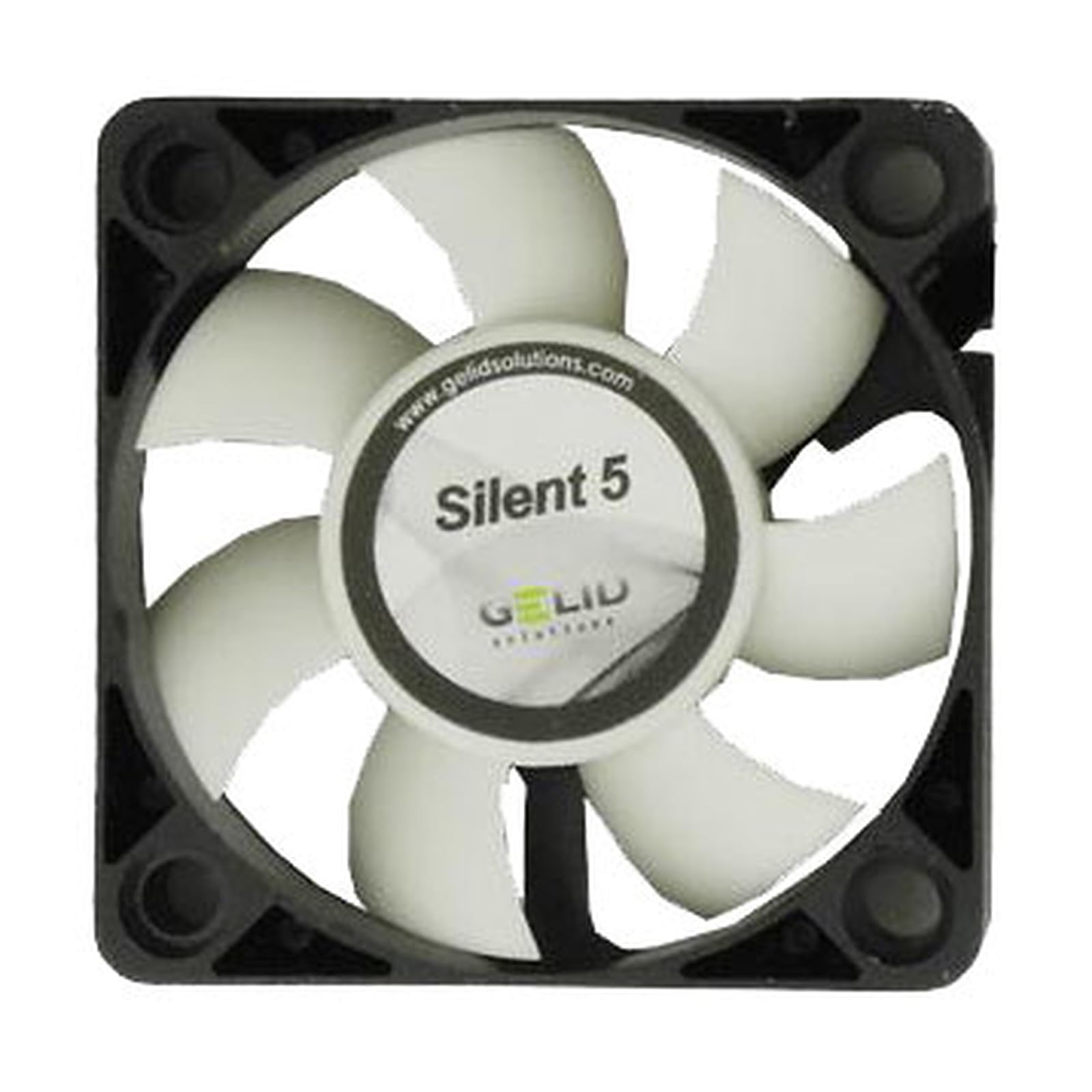 Gelid Solutions Silent 5 – 50mm Computer Fan, 3 Pin Molex, 50x50x15mm, Fan Speed: 4000RPM, Hydro Bearing, FN-SX05-40, Very Quiet, Noise Level 23 dBA, Color Black