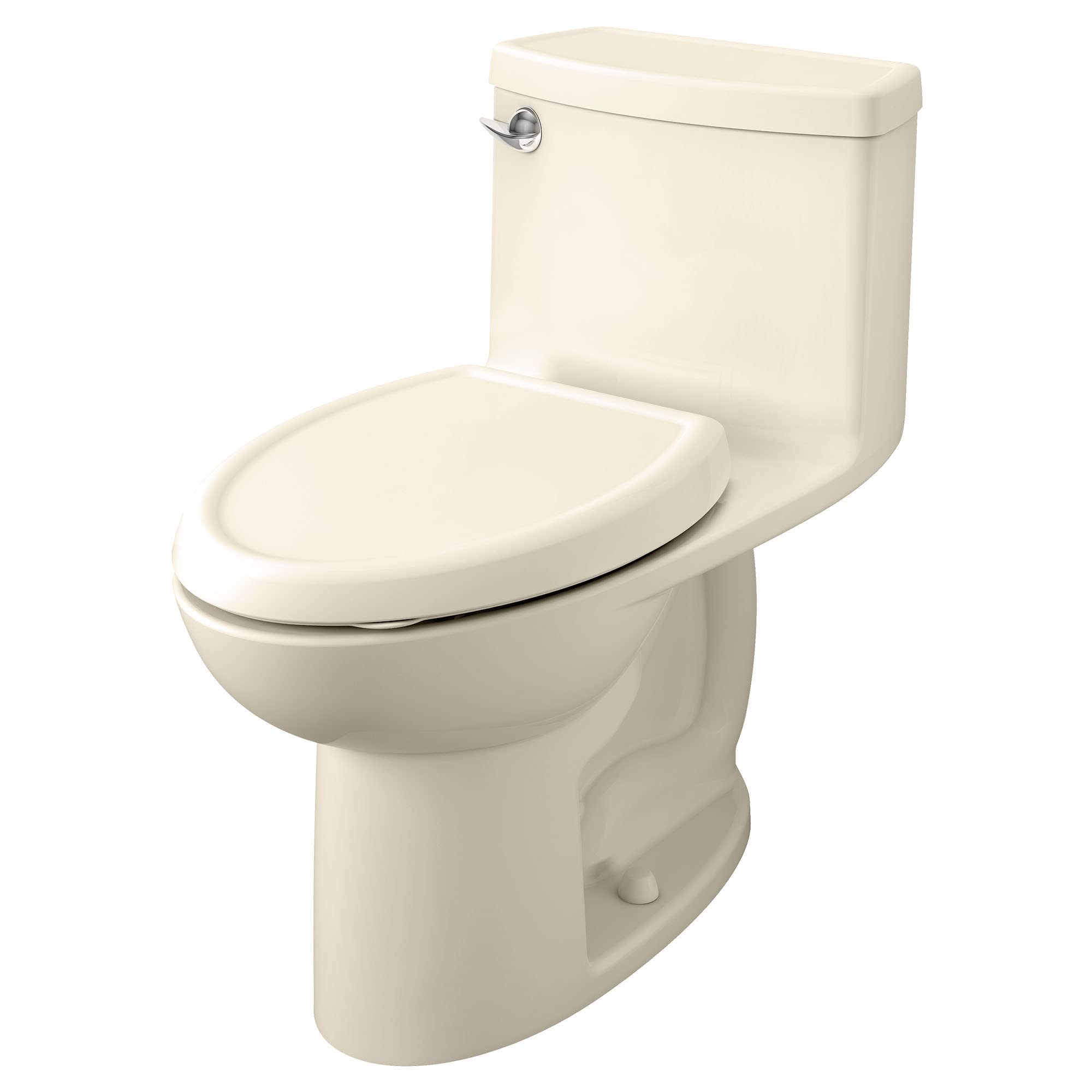 American Standard 612AA001.020 Compact Cadet 3, One-Piece Toilet with Slow-Close Seat and Wax Ring, Elongated Front, Left-Hand Flush, White, 1.28 gpf