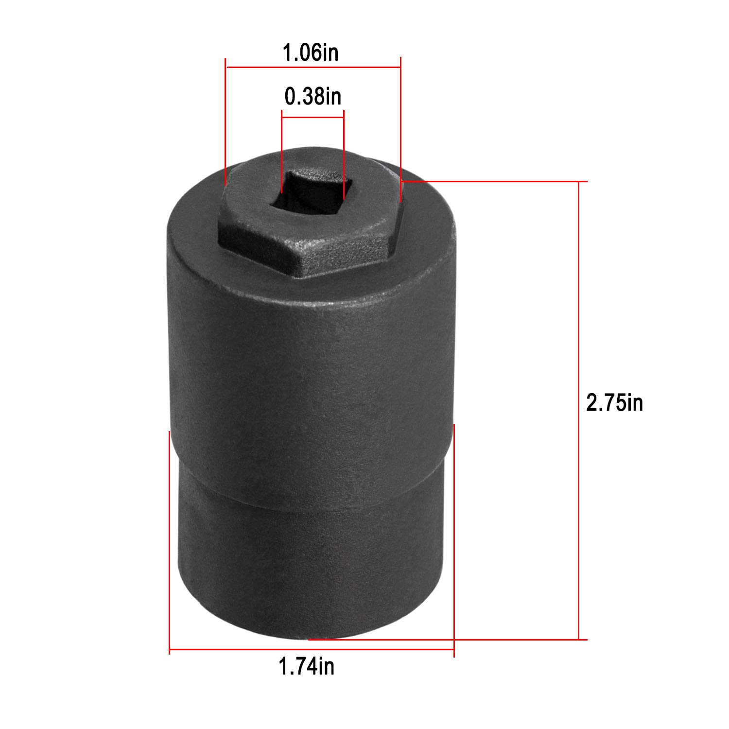 6.0 IPR Valve Socket and Air Test Fitting Tool Kit, Injector Pressure Regulator Valve Socket Kit for 2003-2010 Ford 6.0L E-350/ E-450, Excursion, F-250/F-350/F-450/F-550 Super Duty