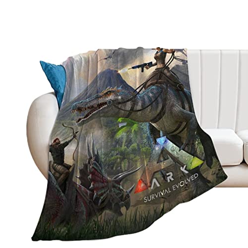 ARK Survival Evolved Anime Soft Throw Blanket Warm Air Conditioner Towel Blankets Cute Home Decor for Bed Sofa 50"x60"