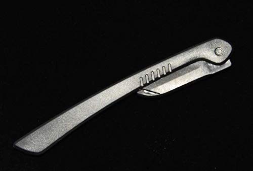 WOIWO 4 PCS Stainless Steel Black Macro Mesh Folding Eyebrow Shaping Knife For Men And Women Eyebrow Shaving Knife for Eyebrow Shaving Razor for Cosmetic Tools
