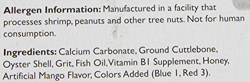 F.M.Brown'S 51514 Brown'S Mango Flavored Calcium Cuttlebone With Clip, 1.25-Ounce