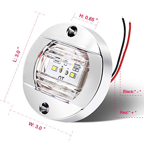 6 Pcs Marine Boat LED Cabin Deck Courtesy Light Stern Transom Lights 12V Blue for Boating Kayak Yacht, Dinghy, Sailboat, Pontoons, Navigation Vessels, Freighters, Hovercrafts, Hunting & Fishing