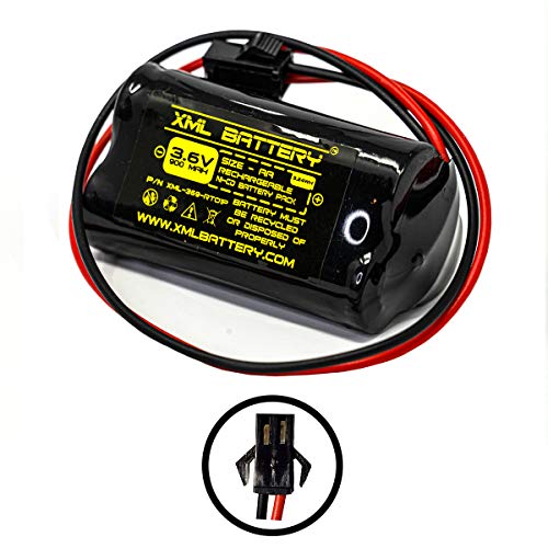 XML Battery Unitech AA900MAH ELB-B001 ELBB001 3.6v 900mAh Ni-CD Rechargeable Battery Pack Replacement for Exit Sign Emergency Light