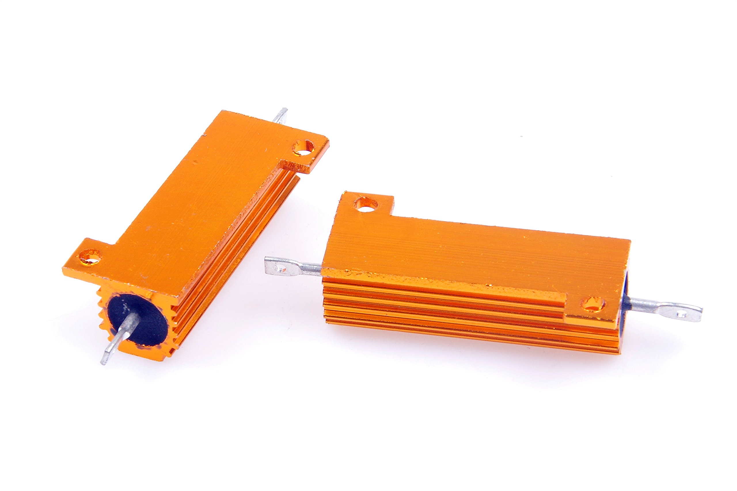 LM YN 50 Watt 150 Ohm 5% Wirewound Resistor Electronic Aluminium Shell Resistors Gold (Pack of 2)