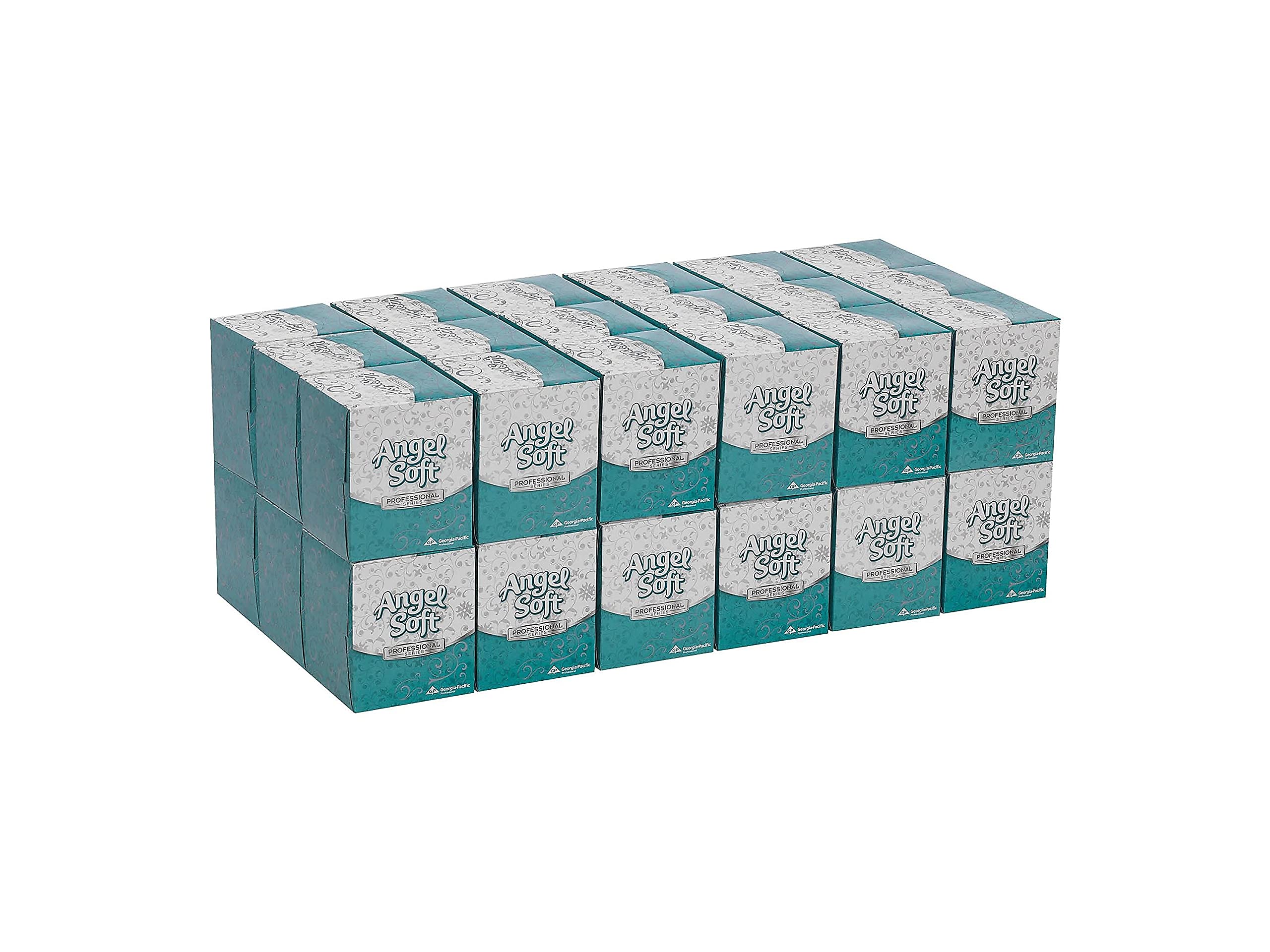 Angel Soft Georgia Pacific 46580CT Premium Facial Tissue in Cube Box, 96 Sheets/Box, 36 Boxes/Carton