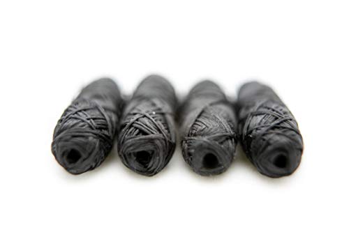 Knotty Floss Refills of Bamboo Activated Charcoal No Knot Floss with Grapefruit Seed Extract - Eco-friendly Vegan - 4 Refill Packs