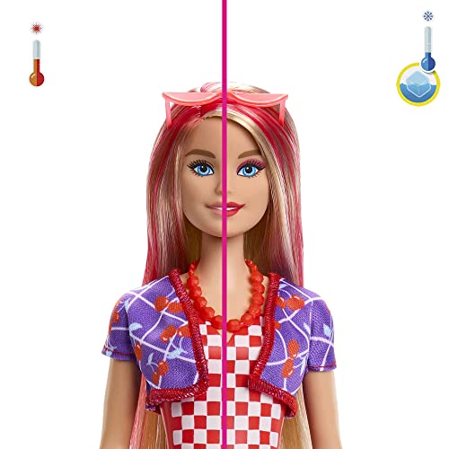Barbie Color Reveal Doll & Accessories, Scented Sweet Fruit Series, 7 Surprises, 1 Barbie Doll (Styles May Vary)