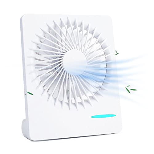 FrSara Fan USB Desk Personal Fan, 4.5Lnch,Long Battery Life, Quiet Portable Mini Table Fan, Three Wind Speed Adjustment, Small Portable and Personal Fan Perfect for Use in Home, Office, Desktop