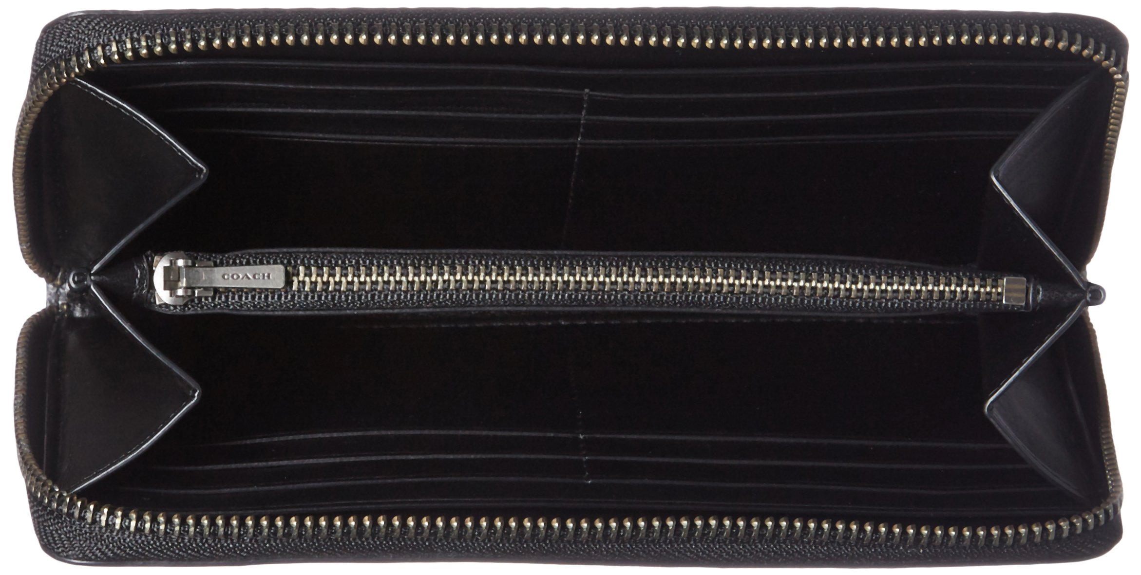 Coach Signature Canvas Accordion Wallet