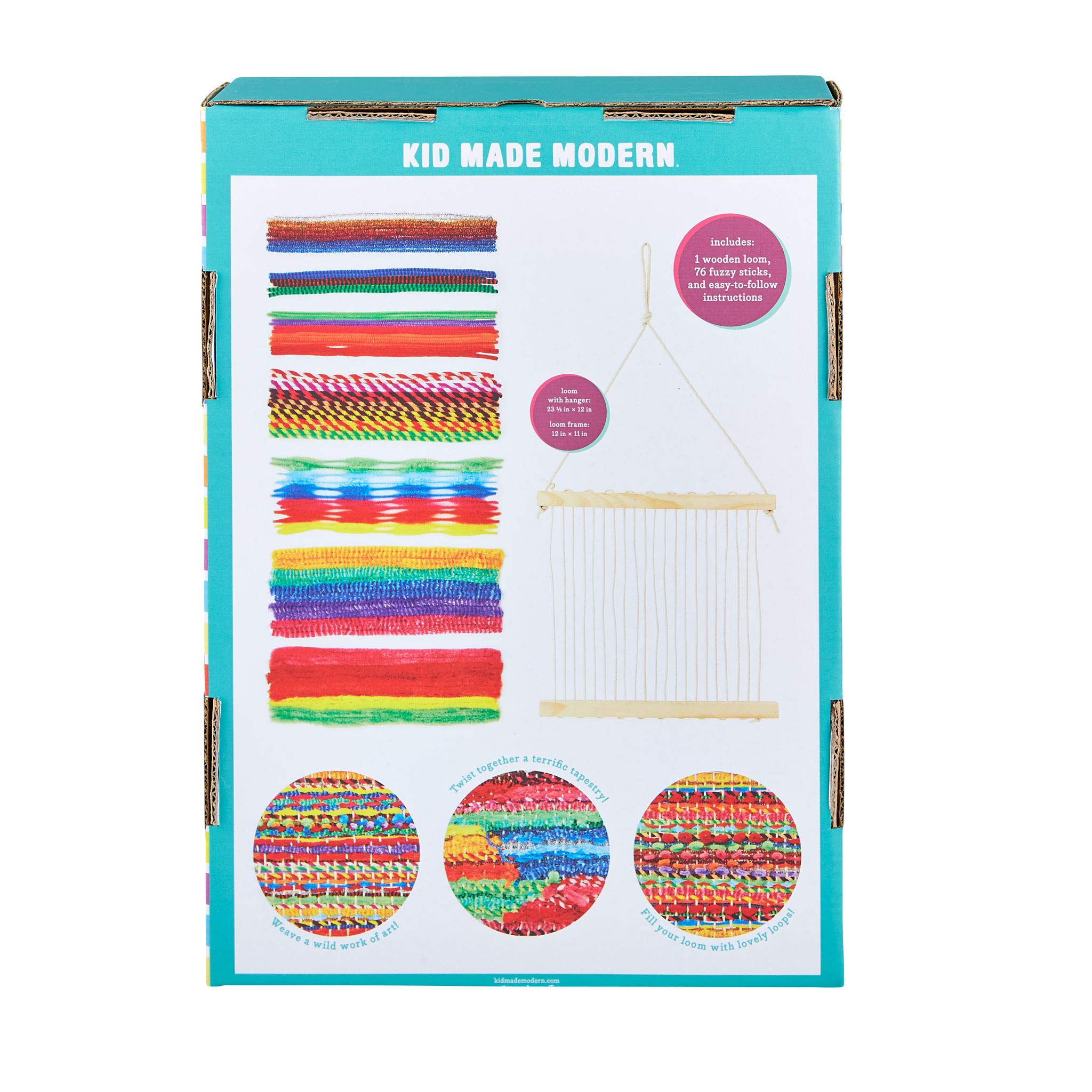 Craft Kits - Kid Made Modern Woven Wall Hanging Craft Kit - Arts and Craft Toys - Weaving for Kids