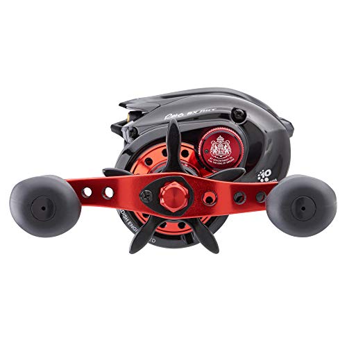 Abu Garcia Revo SX RKT Low Profile Baitcast Fishing Reel, Black/Red