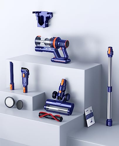 BuTure Cordless Vacuum Cleaner, 33Kpa 400W with Brushless Motor Headlights Stick Vacuum Handheld Wireless Household Vacuum Cleaner for Pet Hair Carpet and Hard Floor