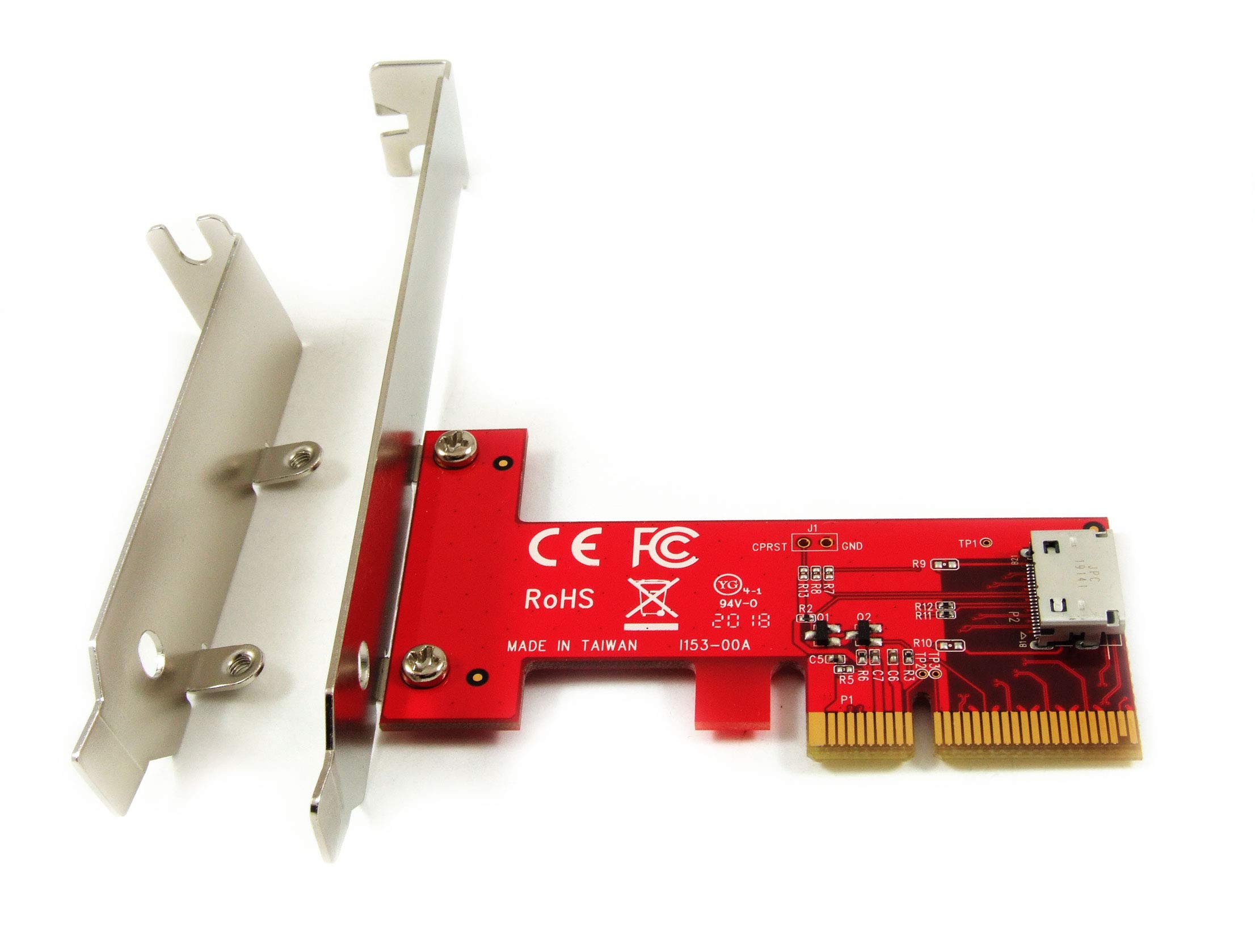 Ableconn PEX-OL153 PCIe OCuLink SFF-8612 Adapter Card - PCI Express 4.0 4-Lane Card - Oculink to PCIe